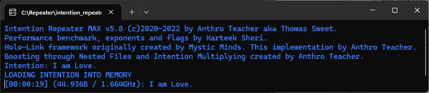 Intention Repeater MAX